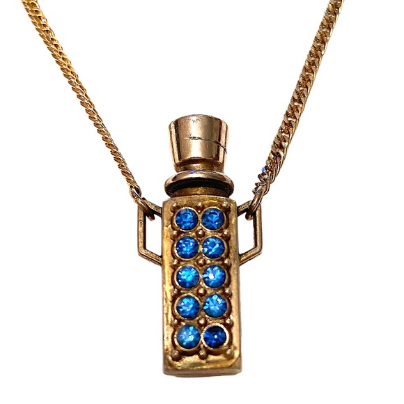 Vintage | Jewelry | Vintage 95s Poison Locket Perfume Vial Necklace ...
